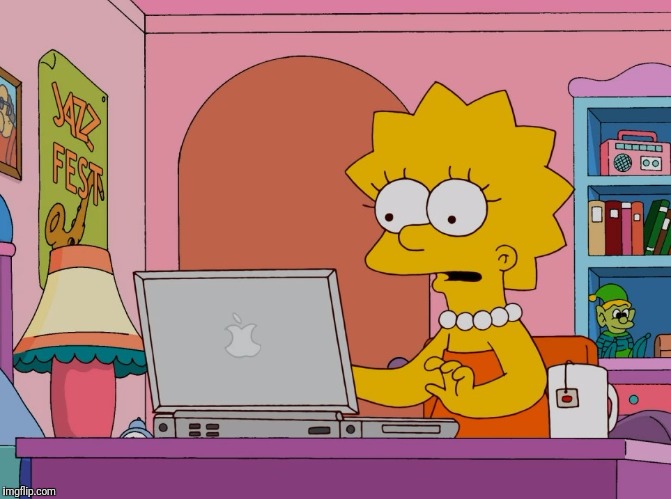 Lisa SImpson Laptop - Imgflip