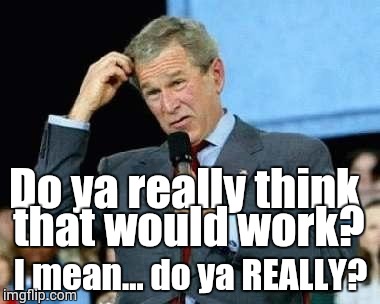 Confused Bush - Imgflip