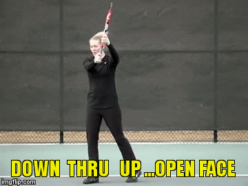 Tennis: Backhand Under-Spin Lob - Imgflip