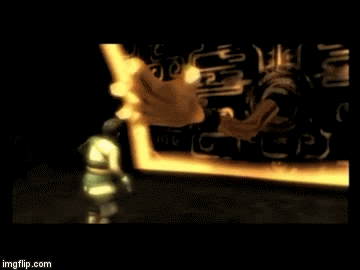 Midna sticking her hot orange ponytail hand out of the twilight - Imgflip