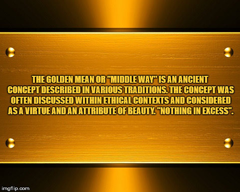 The Golden Mean - Imgflip