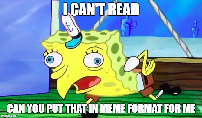 Retarded spongebob - Imgflip