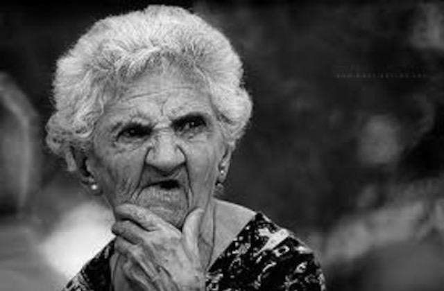 Thinking Old Woman Blank Template Imgflip