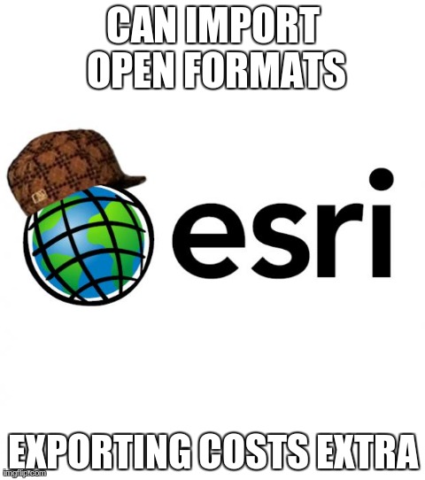 Image tagged in scumbag esri - Imgflip