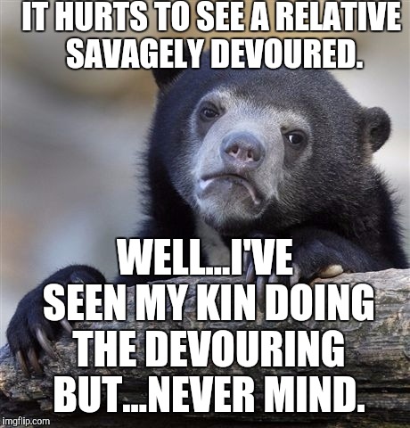 So graphic, a ravenous pack devouring a defenseless ice cream cone ...