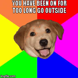 Advice Dog Wants You To Go Outside - Imgflip