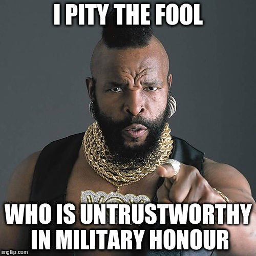 Mr T Pity The Fool Meme - Imgflip