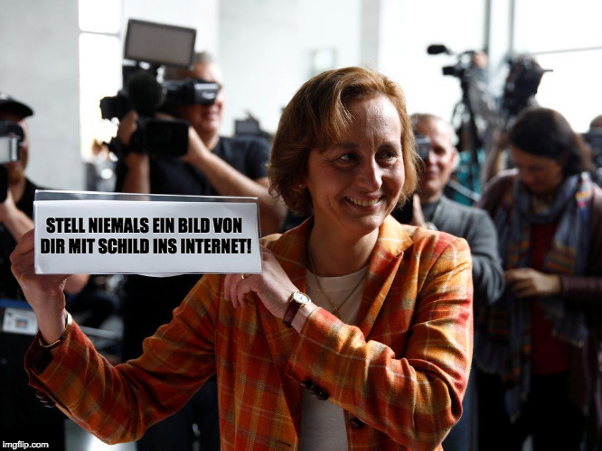 Beatrix von Storch mit Schild - Imgflip