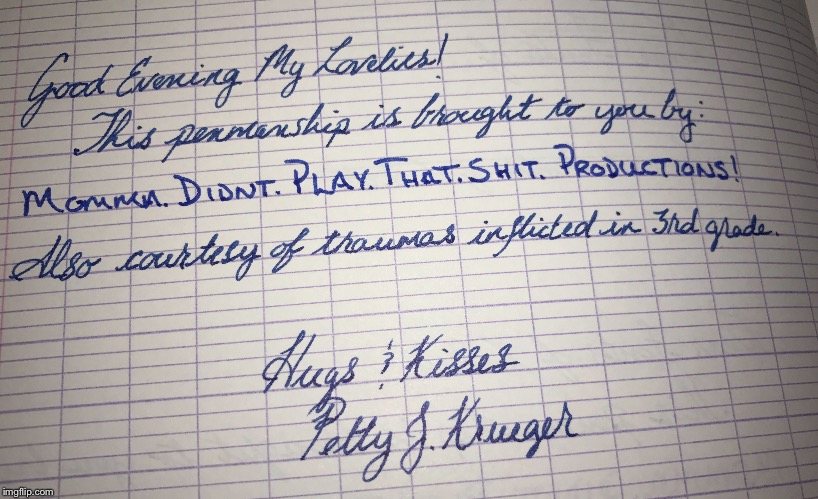 How is Your Handwriting. | Page 2 | Lipstick Alley