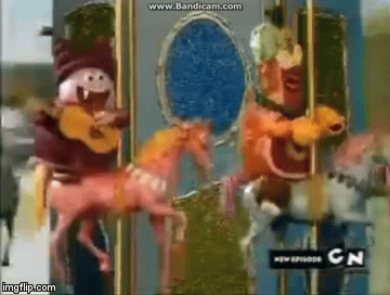 Chowder & Big Food on the Merry Go Round! - Imgflip