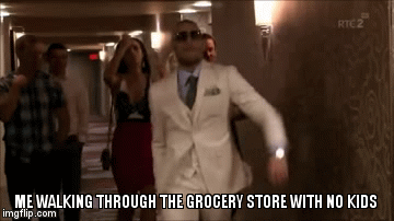 grocery shopping without kids!!! - Imgflip