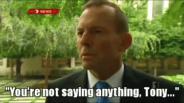 You're not saying anything, Tony - Imgflip