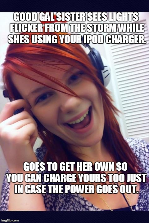 Image tagged in good gal sister - Imgflip