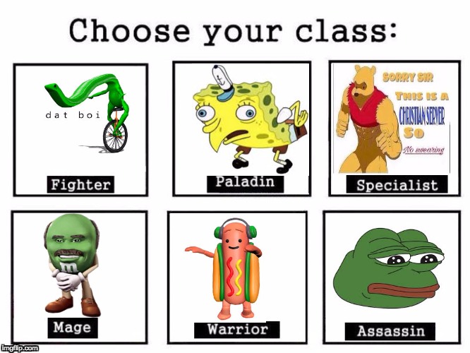 Choose Your Fighter Imgflip