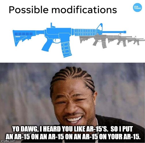 Image tagged in yo dawg,ar-15 - Imgflip