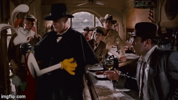 Roger Rabbit taking shots - Imgflip