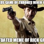 Rick Grimes Blank Meme Template - Imgflip