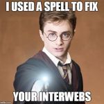harry potter casting a spell Meme Generator - Imgflip