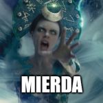 Enchantress says Mierda Meme Generator - Imgflip