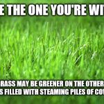 grass is greener Meme Generator - Imgflip
