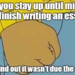 Arthur Fist Meme Generator - Imgflip