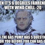 Jack Nicholson The Shining Snow Meme Generator - Imgflip