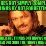 One Does Not Simply Blank Meme Template - Imgflip