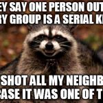 Evil Plotting Raccoon Blank Meme Template - Imgflip