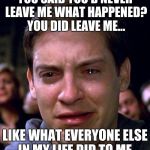 crying peter parker Meme Generator - Imgflip