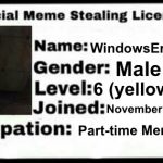 Meme Stealing License Meme Generator - Imgflip
