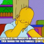 smh homer Meme Generator - Imgflip