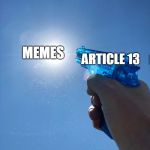 water gun sun Meme Generator - Imgflip