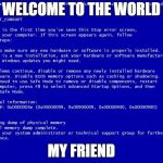 Blue screen of death Meme Generator - Imgflip