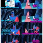 patrick not my wallet Meme Generator - Imgflip