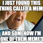 old lady at computer Meme Generator - Imgflip
