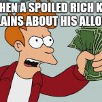 Shut Up And Take My Money Fry Meme Generator - Imgflip