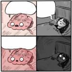 Blank brain sleep meme Meme Generator - Imgflip