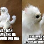 Persian Cat Room Guardian Blank Meme Template - Imgflip