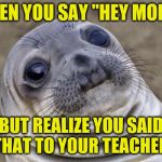 Awkward Moment Sealion Meme Generator - Imgflip