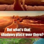 Simba Shadowy Place Meme Generator - Imgflip