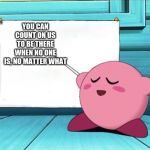 kirby sign Meme Generator - Imgflip