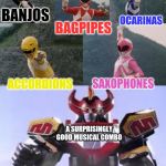 Mighty Morphing Power Rangers summon the Megazord Meme Generator - Imgflip