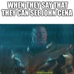 Thanos Impossible Meme Generator - Imgflip