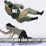 Fuze elbow dropping a hostage Meme Generator - Imgflip