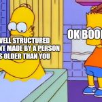 bart hitting homer with a chair Meme Generator - Imgflip