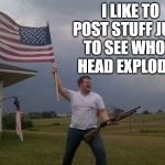 American flag shotgun guy Meme Generator - Imgflip