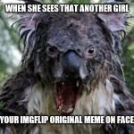 Angry Koala Blank Meme Template - Imgflip