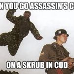 Soldier jump spetznaz Blank Template - Imgflip