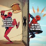 deadpool hammers spiderman Meme Generator - Imgflip