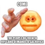 cursed emoji hand grabbing Meme Generator - Imgflip